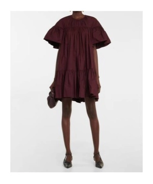 ROKSANDA Zuri Pleated Cotton Mini Dress