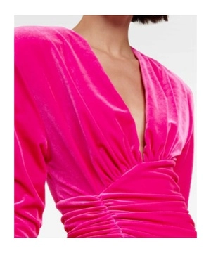 Alexandre Vauthier Ruched Velvet Minidress