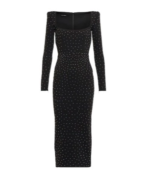 Alex Perry Tiernan Embellished Crêpe Midi Dress