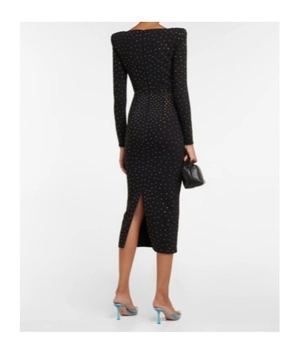 Alex Perry Tiernan Embellished Crêpe Midi Dress