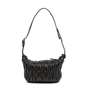 Miu Miu Quilted Logo Shoulder Bag