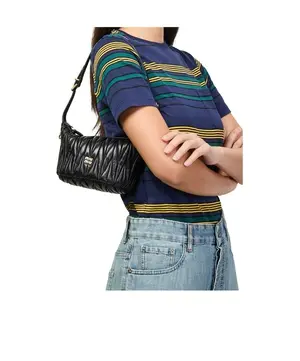 Miu Miu Quilted Logo Shoulder Bag