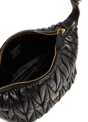 Miu Miu Quilted Logo Shoulder Bag