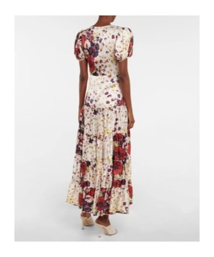 RODARTE Floral Silk Charmeuse Maxi Dress