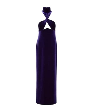 Galvan Cleveland Velvet Gown - Black