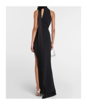 David Koma Cutout Satin Gown