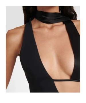 David Koma Cutout Satin Gown