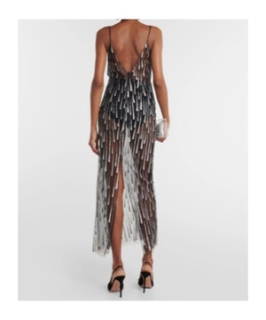 RODARTE Embellished Semi-sheer Maxi Dress