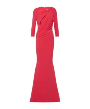 Safiyaa Pollina Crepe Gown - Red