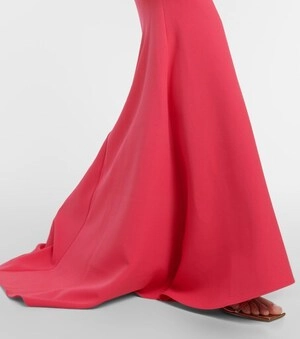 Safiyaa Pollina Crepe Gown - Red