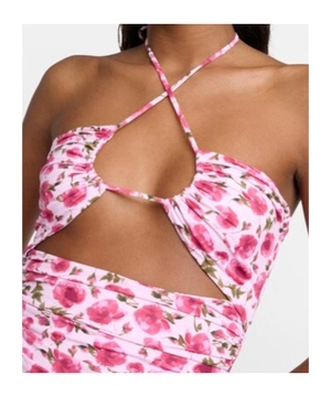 Magda Butrym Floral Halterneck Swimsuit