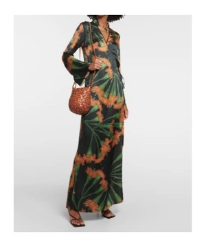 Johanna Ortiz Printed Silk-blend Wrap Dress