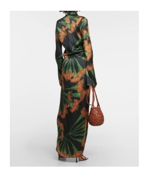 Johanna Ortiz Printed Silk-blend Wrap Dress