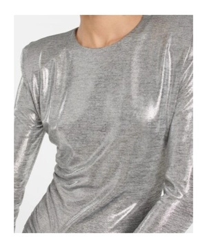 Alexandre Vauthier Metallic Jersey Midi Dress