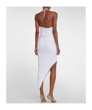 Alexandre Vauthier Asymmetrical Halterneck Midi Dress