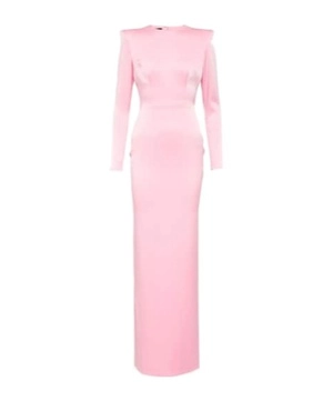 Alex Perry Daley Cutout Satin Crêpe Maxi Dress - Pink