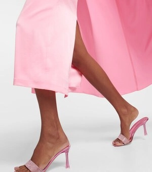 Alex Perry Crepe Shawl Cape Midi Dress