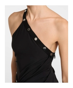 Attico Embellished Jersey Midi Dress