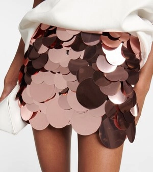 Attico Embellished Mid-rise Miniskirt