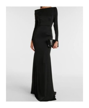 Alex Perry Satin Crêpe Corset Gown