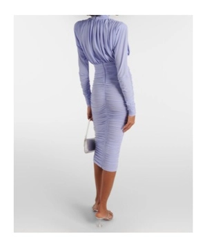 Alex Perry Ruched Crêpe Jersey Midi Dress