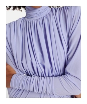 Alex Perry Ruched Crêpe Jersey Midi Dress