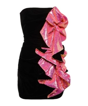 Alexandre Vauthier Strapless Embellished Minidress - Black