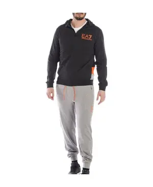 EA7 Zipper Sweater And Trousers - Black