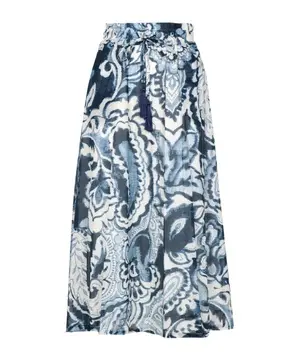 KAOS Patterned Skirt - Blue