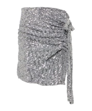 Rabanne Sequined Miniskirt - Gray