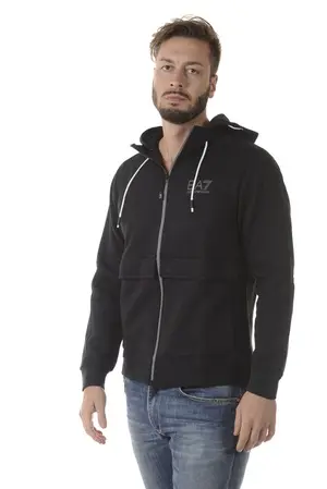 EA7 Logo Zip Up Hooded Jacket