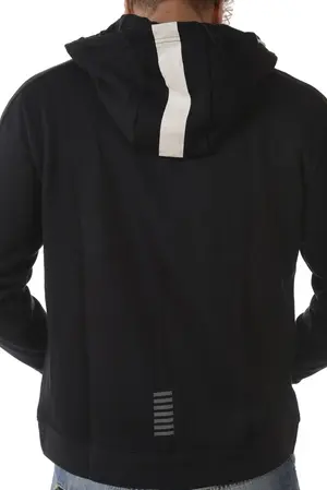 EA7 Logo Zip Up Hooded Jacket