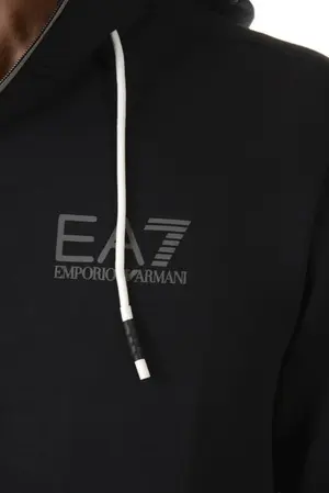 EA7 Logo Zip Up Hooded Jacket