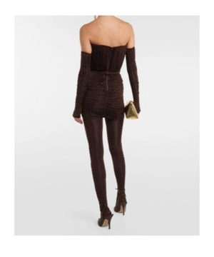 Alex Perry Koda Embellished Jersey Minidress
