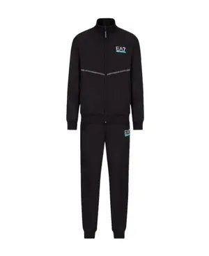 EA7 Zipper Sweater And Trousers - Black
