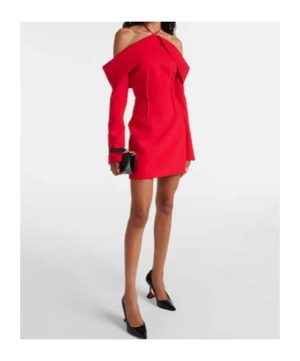 David Koma Wool-blend Minidress