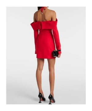 David Koma Wool-blend Minidress