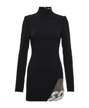 David Koma Embellished Bodycon Minidress - Black