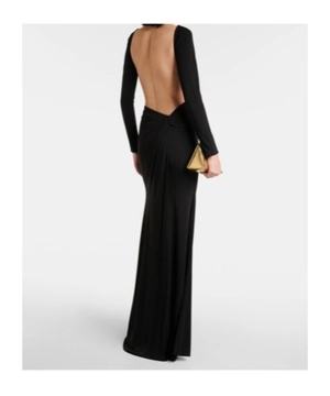 Alex Perry Open-back Jersey Gown