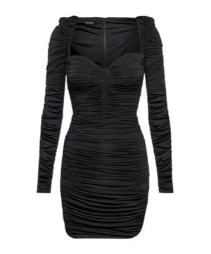 Alex Perry Hollis Ruched Minidress - Black