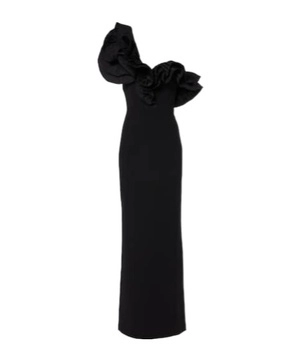 Rebecca Vallance Ella's Pleated Crepe Dress - Black