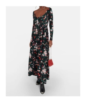 Rabanne Floral Corset Maxi Dress