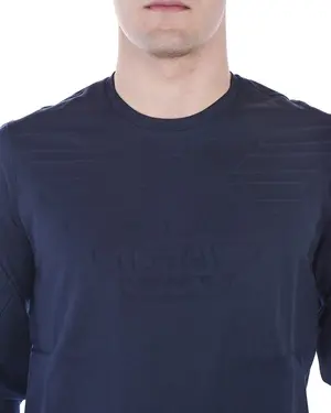 Emporio Armani Navy Blue Round-necked T-shirt