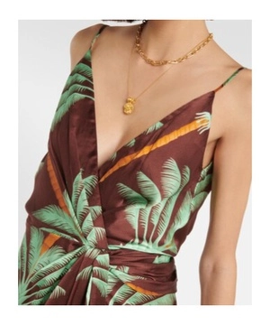 Johanna Ortiz Embroidered Printed Silk Maxi Dress