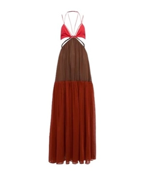 NENSI DOJAKA Cutout Maxi Dress - Red