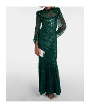 Jenny Packham Embellished Tulle Gown