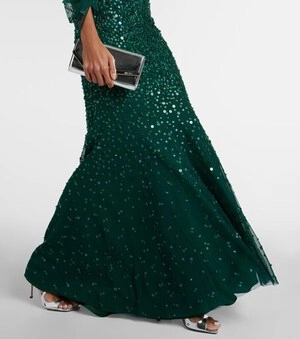Jenny Packham Embellished Tulle Gown