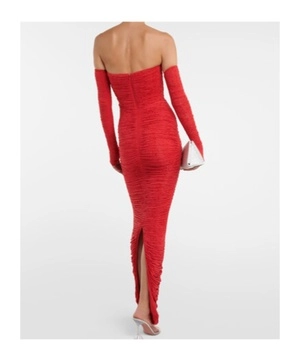 Alex Perry Hyland Embellished Jersey Gown - Red