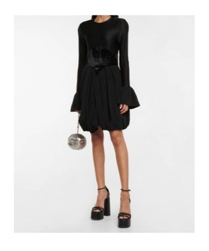 Rabanne Pleated Flared Minidress