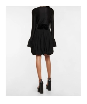 Rabanne Pleated Flared Minidress